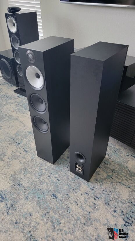 B&W 603 Tower Speakers Bowers & Wilkins Black Three Way Cintinuum ...