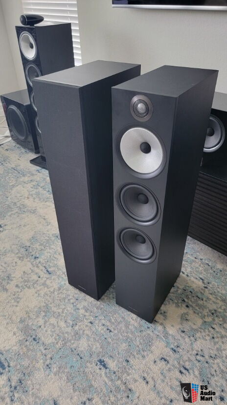 B&W 603 Tower Speakers Bowers & Wilkins Black Three Way Cintinuum ...
