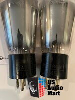 Matched pair of RCA UX-245 Globe tubes. Very low hours. Test as NOS ...