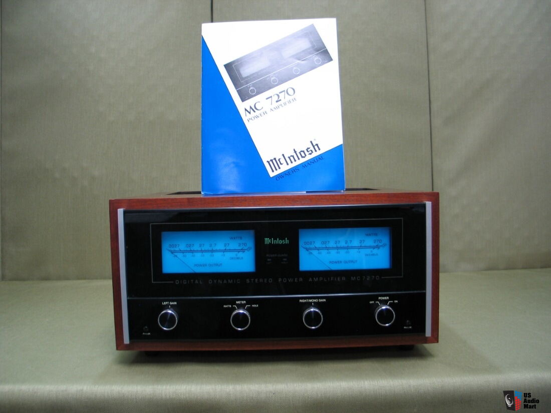 McIntosh MC7270 ( Original Manual and Original Wood Panloc Case ) Photo ...