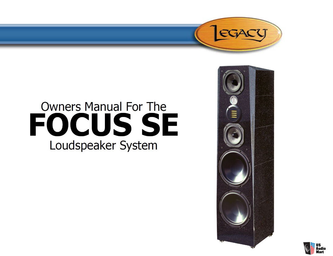 Legacy Audio Focus SE Floor Standing Speakers BLACK PEARL Photo ...