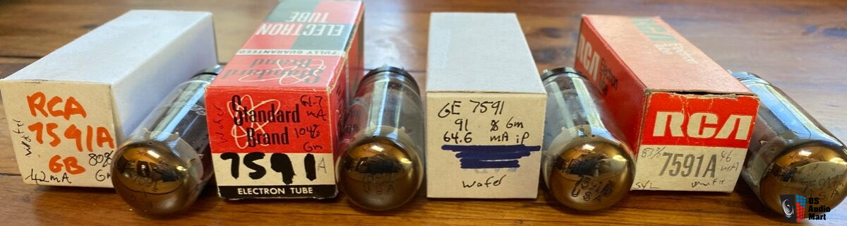 7591A output tubes Two Matched Pair Amplitrex Tested For Sale - US ...