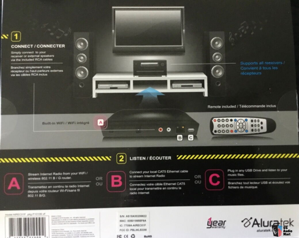 ALURATEK network internet tuner like new with all original accessories ...