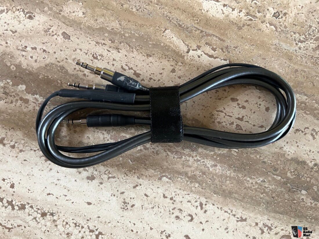 Moon Audio SILVER DRAGON PREMIUM (Focal Or Hifiman) 5' Headphone Cable ...