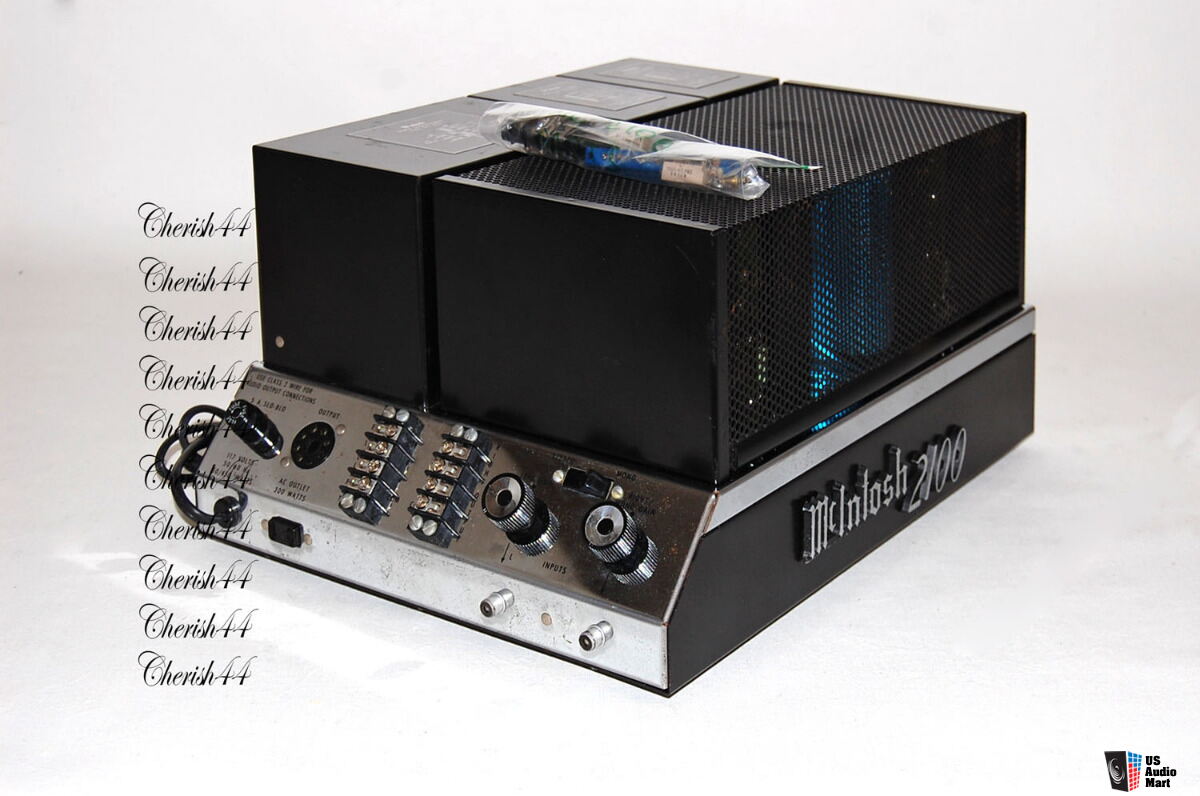 Mcintosh MC2100 power amp, early solid state, spectacular restoration ...