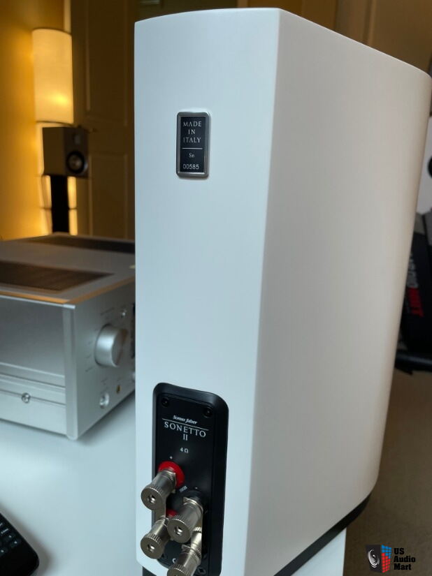 Sonus Faber Sonetto II, White, with stands and original packaging Photo ...