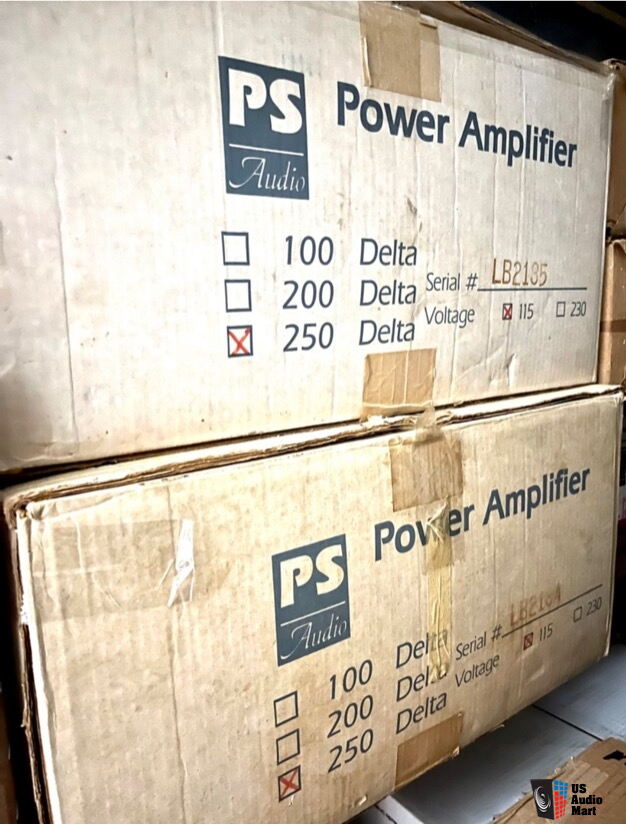 PS Audio Delta 250 Mono Blocks Factory boxes Photo #4062777 - US Audio Mart