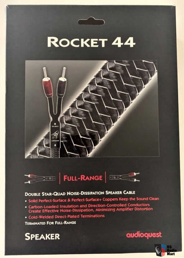 Audioquest Rocket 44 Speaker Cable Full Range 8Ft Banana For Sale - US ...