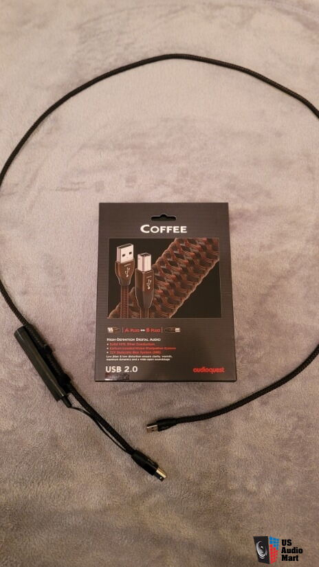 AudioQuest Coffee USB Cable A - B, 1.5 Meter Photo #4072827 - US Audio Mart