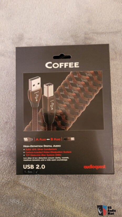 AudioQuest Coffee USB Cable A - B, 1.5 Meter Photo #4072826 - US Audio Mart
