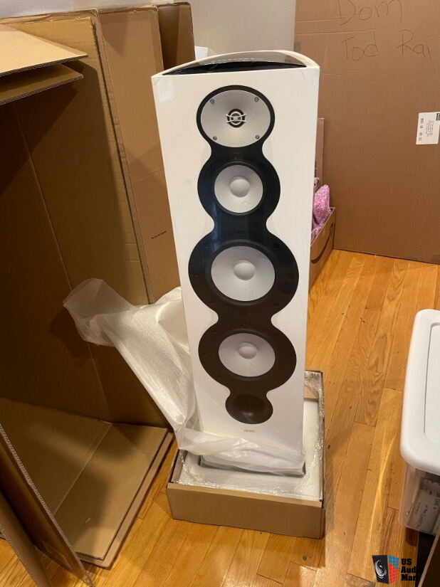 Revel F228be Gloss White Like NEW Photo #4092733 - US Audio Mart