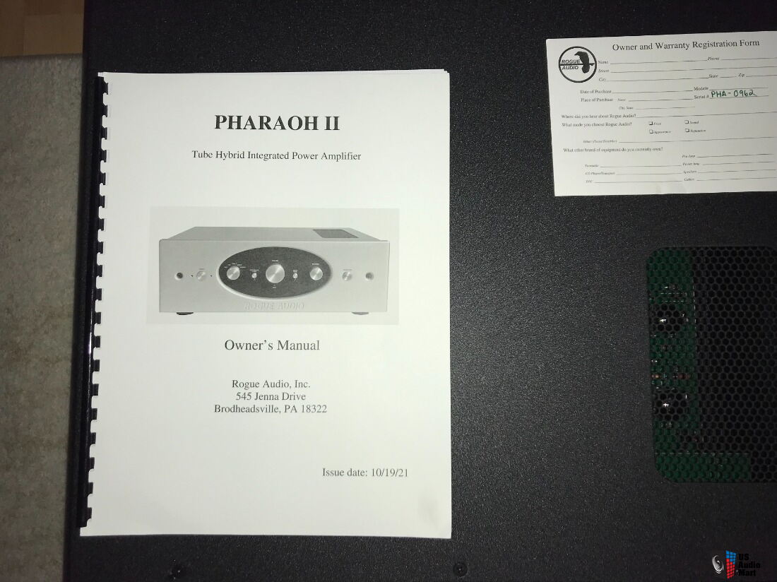 Rogue Audio Pharaoh II Hybrid Integrated Amplifier. New or dang near ...