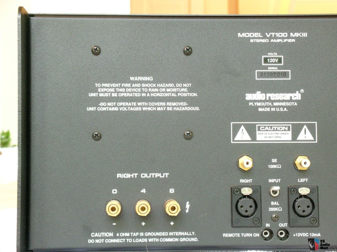 Audio Research VT-100 Mk III Photo #4096950 - US Audio Mart
