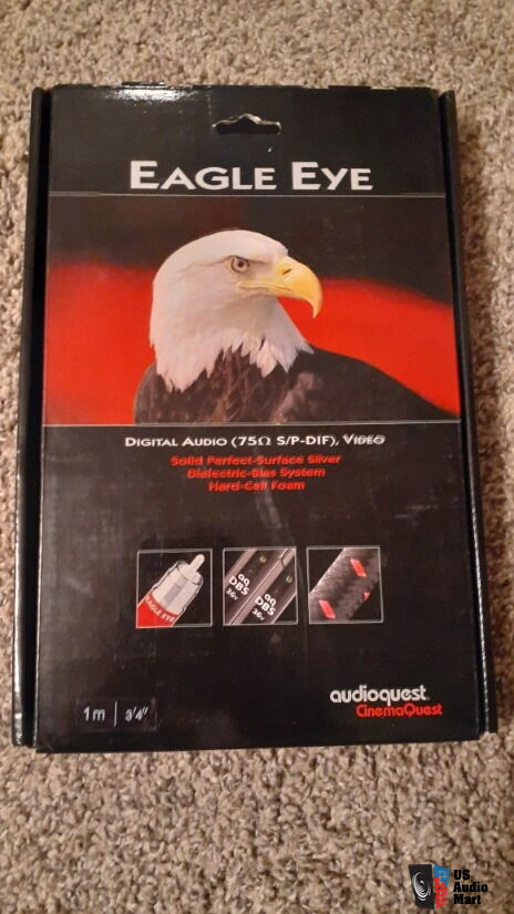 AudioQuest Eagle Eye Digital Coax 1 Meter 100% Silver Conductors Photo ...