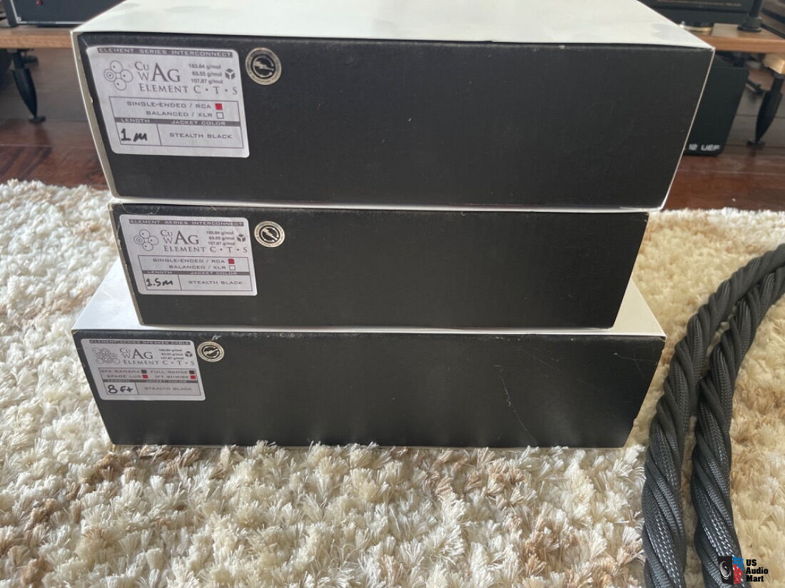 Synergistic Research CTS speaker cables CTS RCA interconnect cables ...
