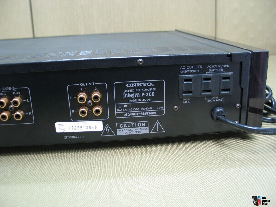 Onkyo P-308 Vintage Stereo Pre-amplifier (Fully Tech Tested / Manual ...