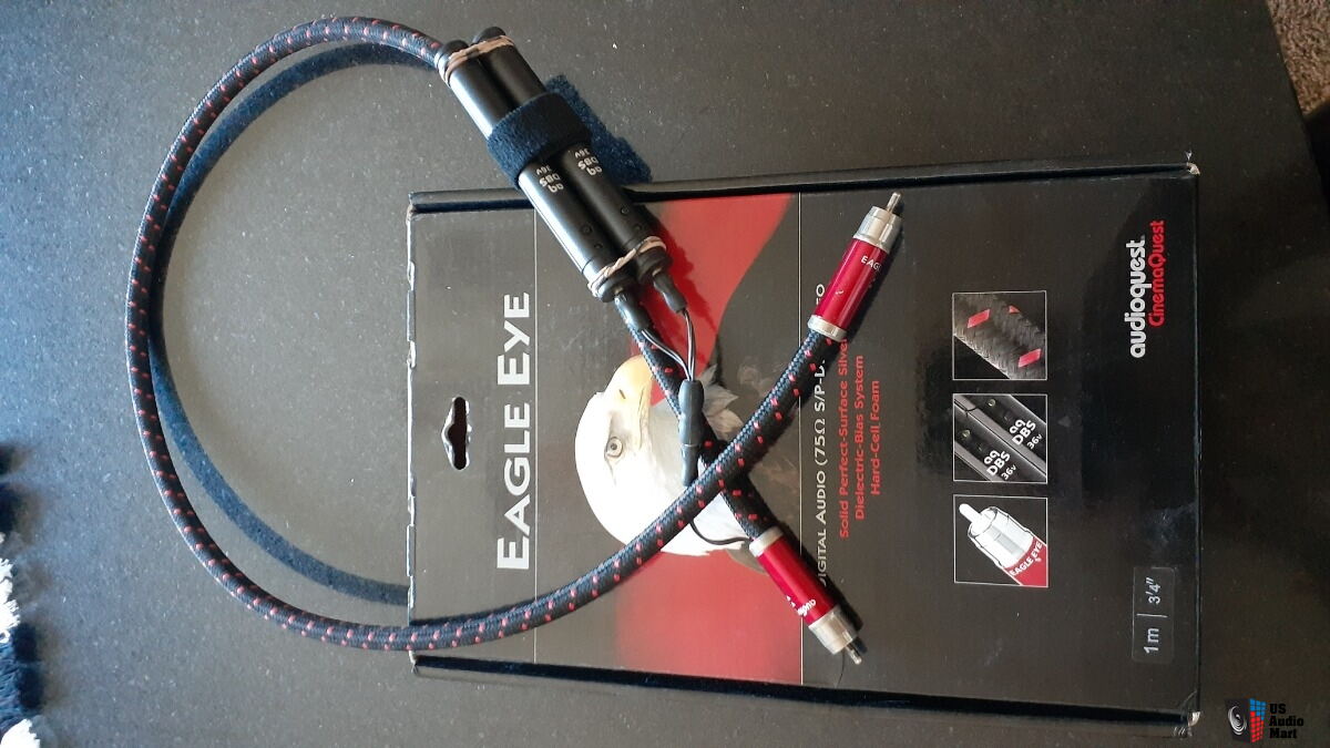 AudioQuest Eagle Eye Digital Coax 1 Meter 100% Silver Conductors Photo ...