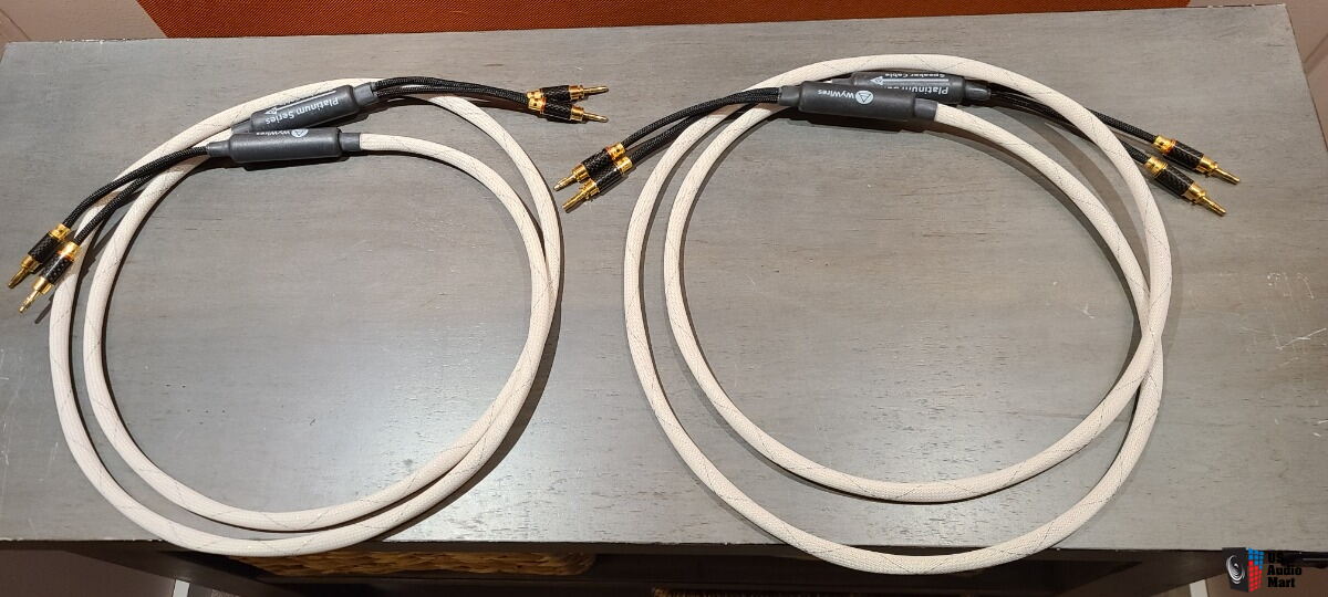 Wywires Platinum Speaker Cables - 8Ft with Bananas w/shipping included ...