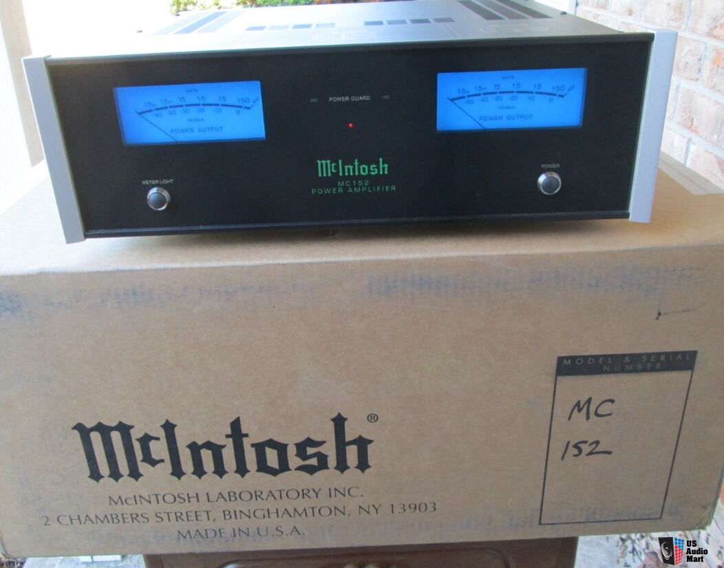 Mcintosh MC152 Amplifier Near Mint in Box For Sale - US Audio Mart