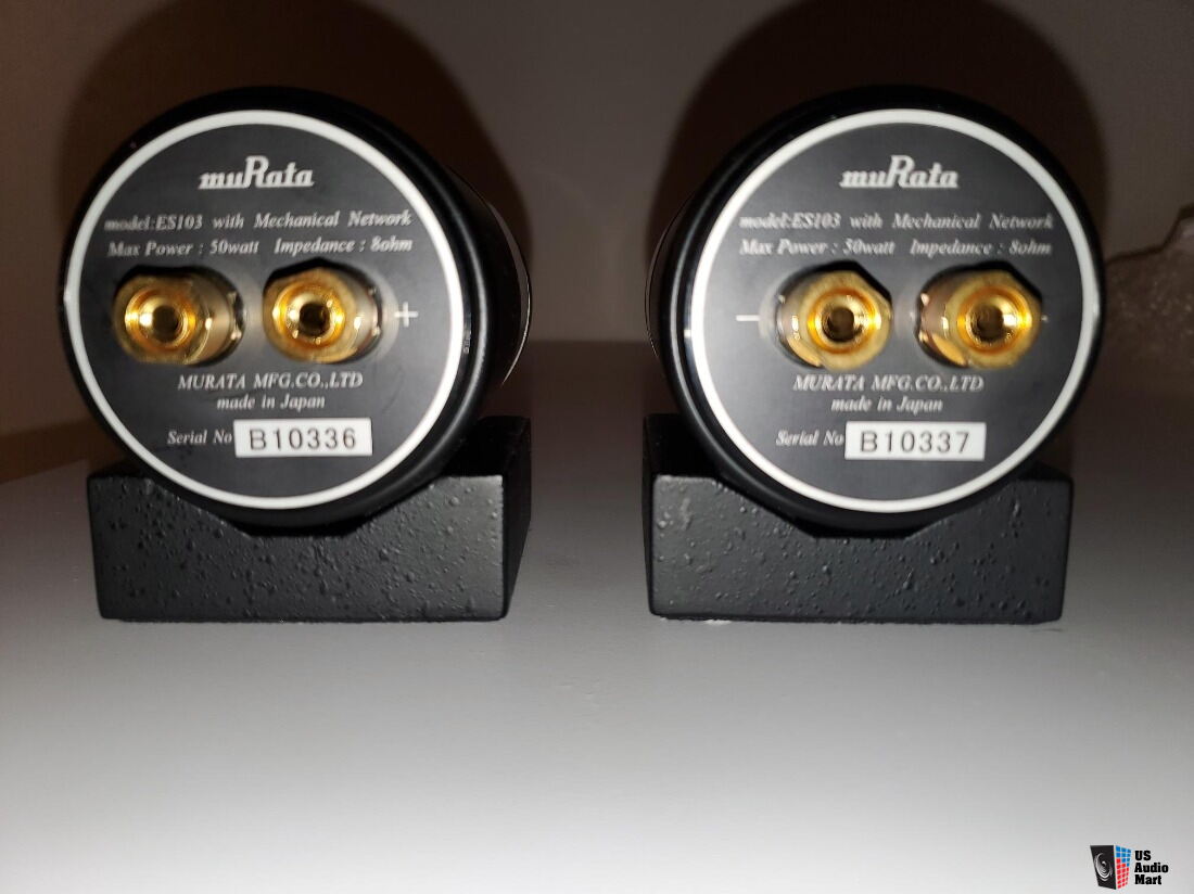 MuRata ES-103B Supertweeters -Black version Photo #4118782 - US Audio Mart