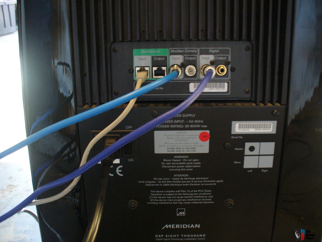 Meridian DSP8000se DSP 8000se pair black and beautiful w/remote (used ...