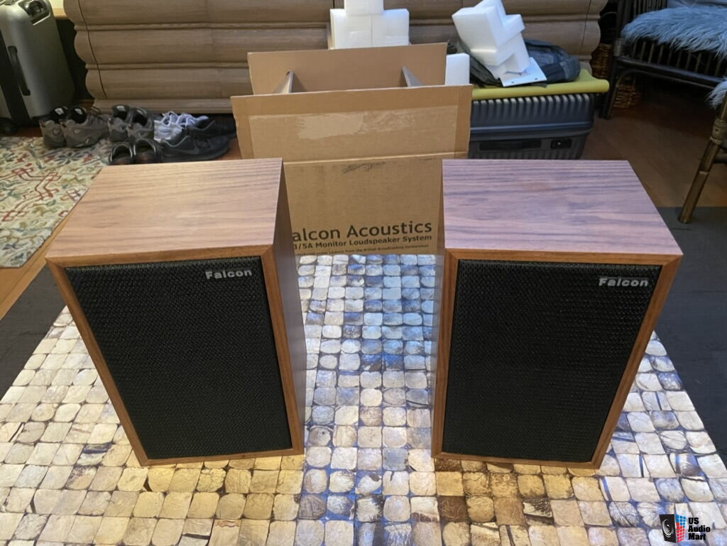 Falcon LS3/5A Gold Badge Walnut Finish For Sale - Canuck Audio Mart