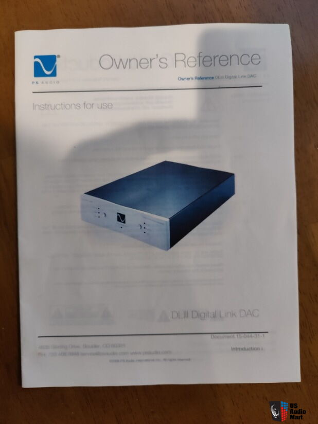 PS Audio Digital Link III DAC Great Condition Photo #4138597 - US Audio ...