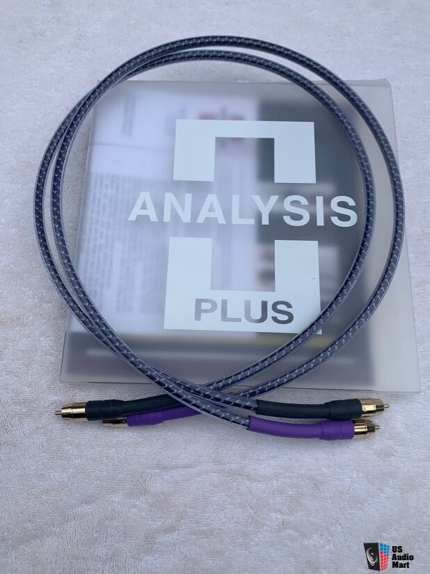 Analysis Plus - Solo Crystal Oval Interconnects (RCA 1.0M, non-locking ...
