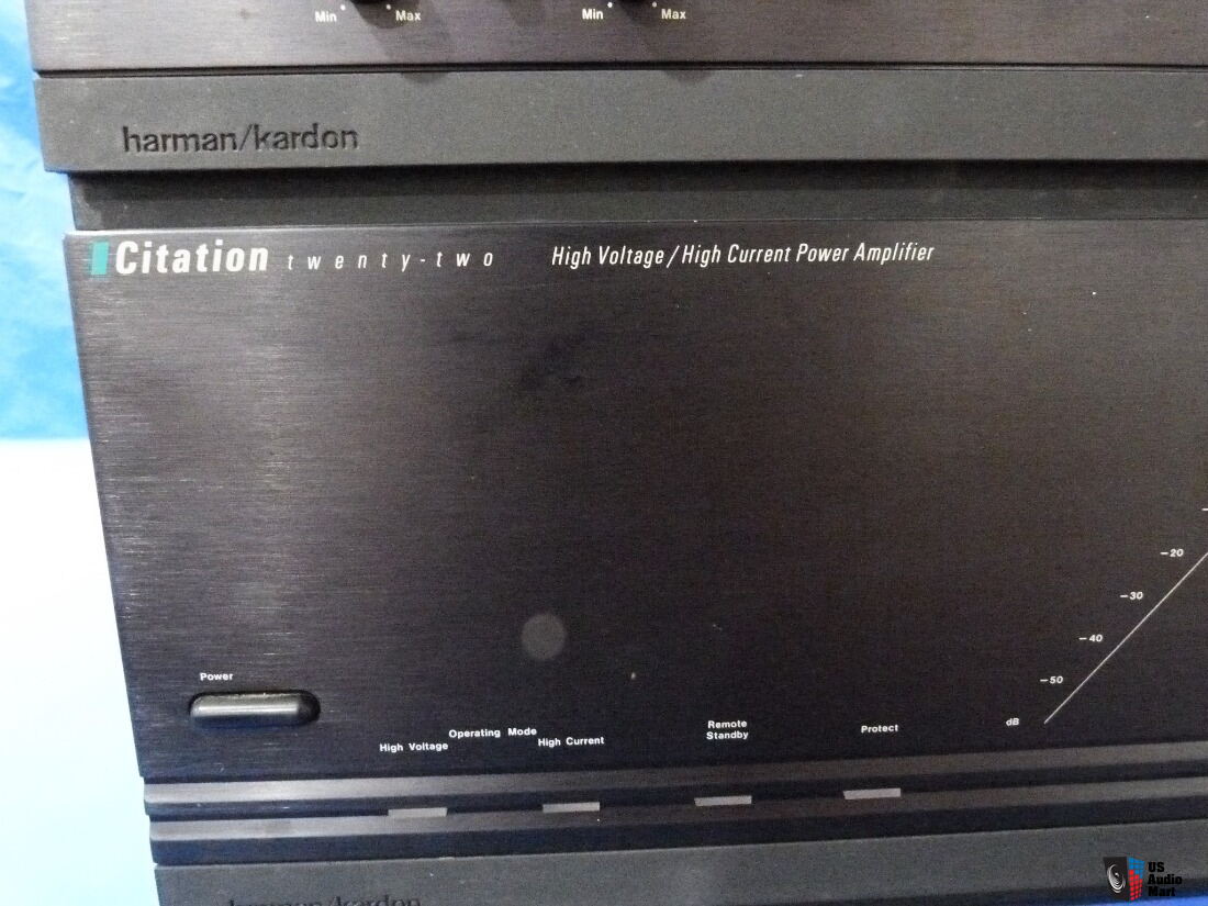Harman Kardon Citation 21 Preamp and Citation 22 Power Amp Photo ...