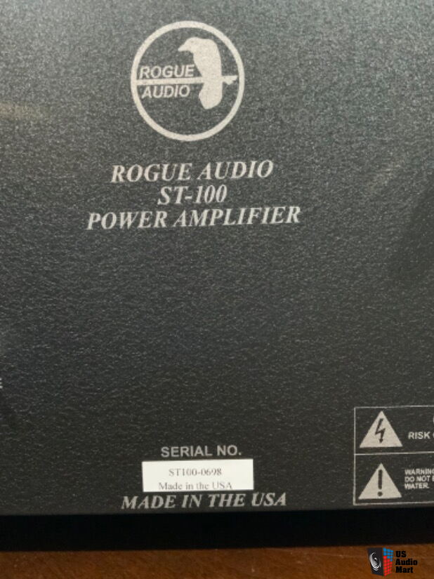 Rogue Audio ST-100 Stereo Tube Power Amplifier * Silver ( Like New ...