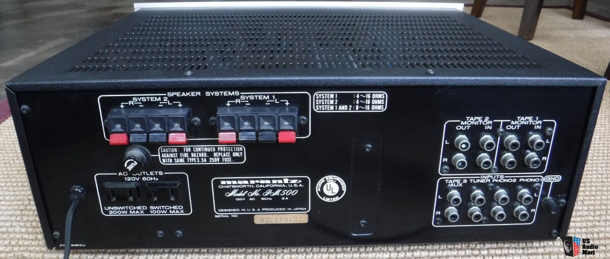Marantz PM500 Stereo Integrated Amplifier - 2 PHONO Inputs, 5-Band ...