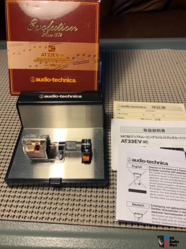 Audio-Technica Japan AT33ev mc cart 0.3mV 30 hours, as new SOLD SOLD ...