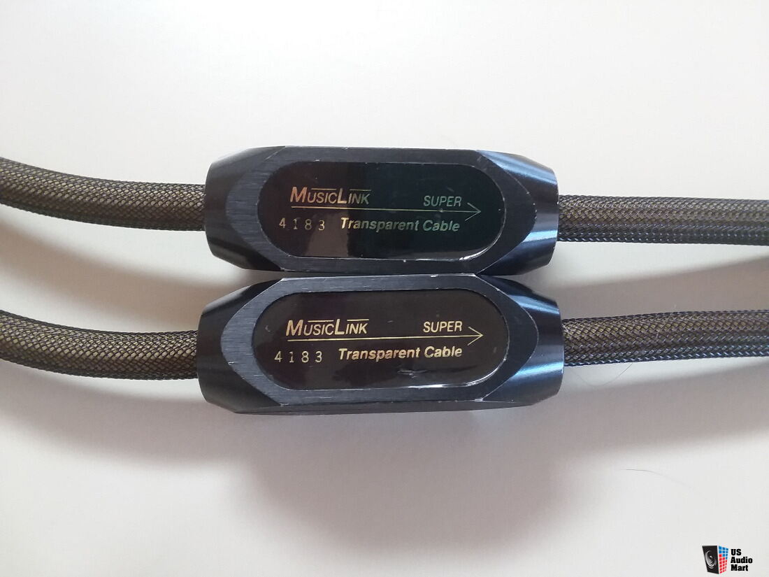 transparent audio musiclink super 1m. rca For Sale - US Audio Mart