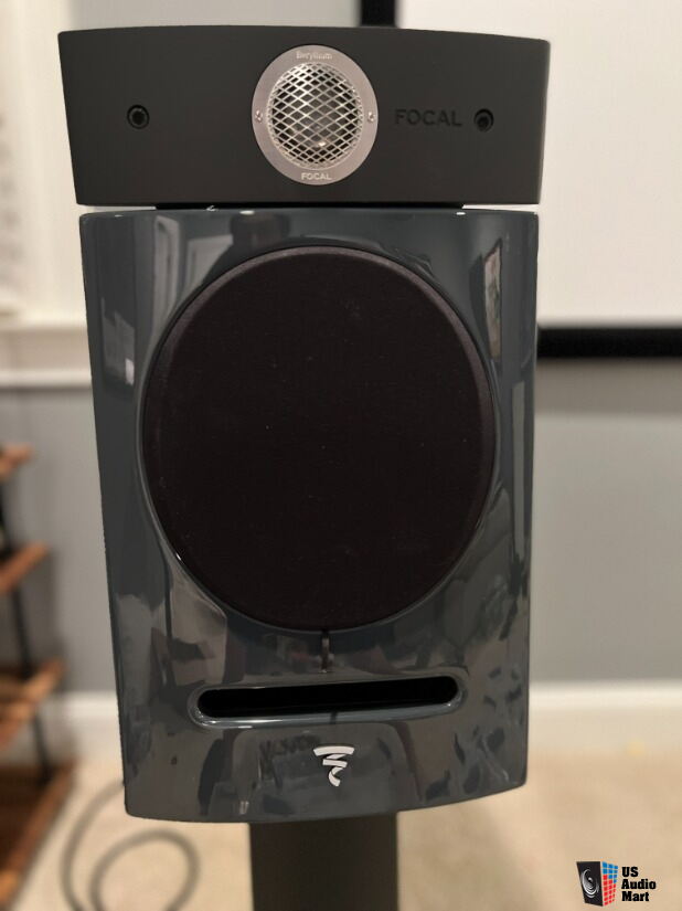 Focal Diablo Utopia Colour Evo Speakers in Ash Grey w/ matching stands ...
