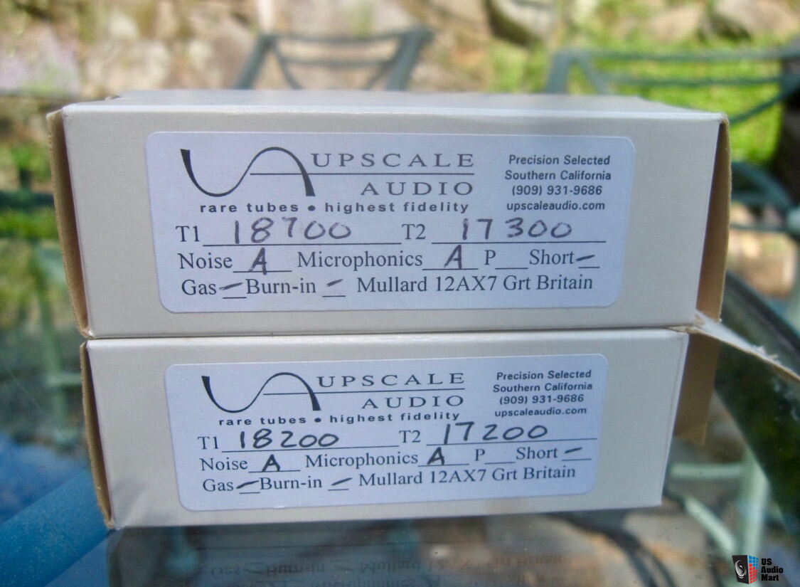 Matched Pair Mullard CV4004 12AX7 ECC83 UK Tubes - Upscale Audio's low ...