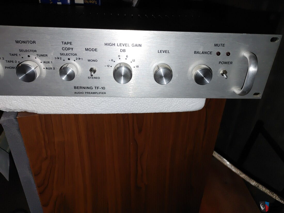 Berning TF-10 Silver face Preamplifier Stereophile favorite Excellent ...