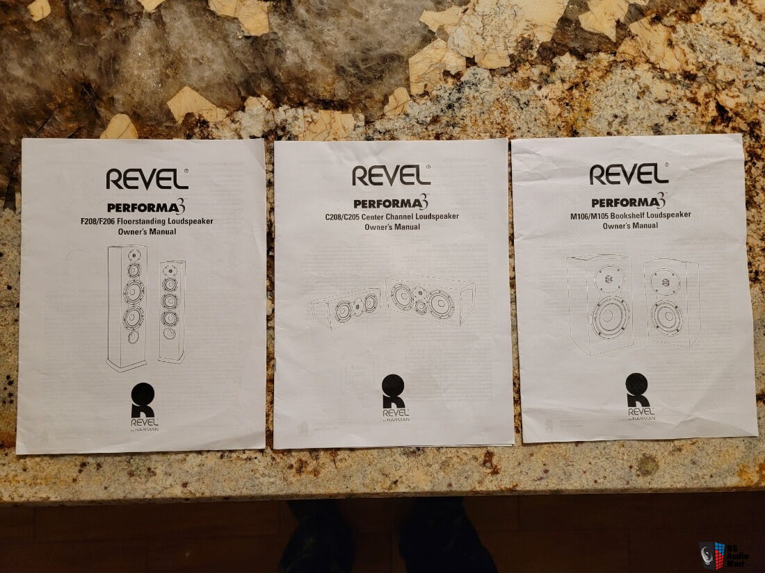 Revel Performa 3 Front/Center/Rear Speaker Set Photo #4160217 - US ...