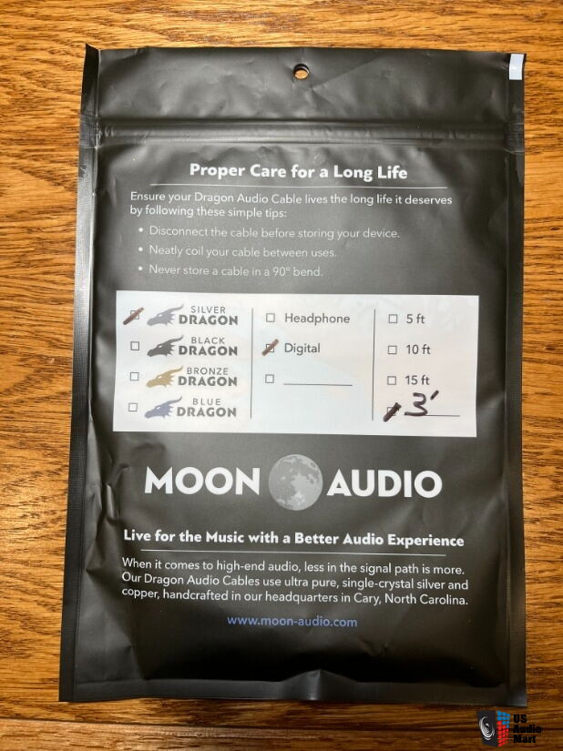 Moon Audio Silver Dragon Network Cable 3' Length Photo #4160649 - US ...