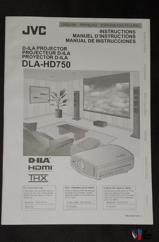 JVC DLA-HD750B Photo #4160831 - US Audio Mart