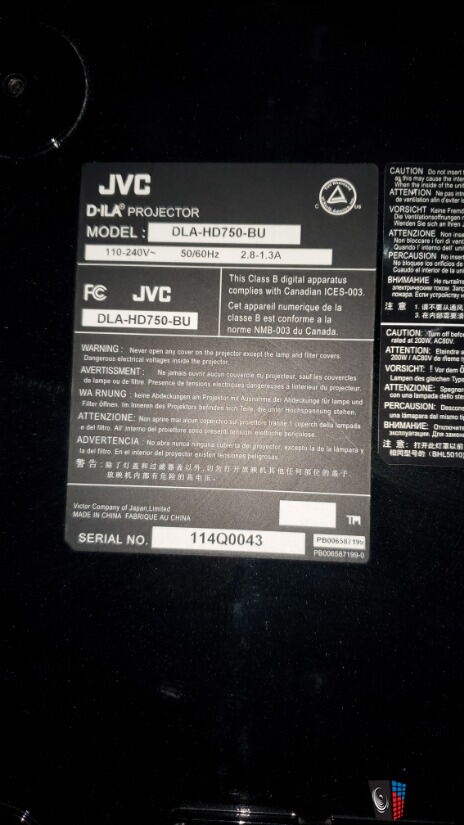 JVC DLA-HD750B Photo #4160838 - US Audio Mart