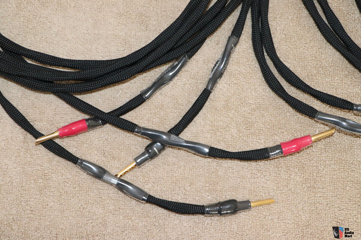 Synergistic Research Foundation Speaker Cables - 9 ft Bananas Black ...