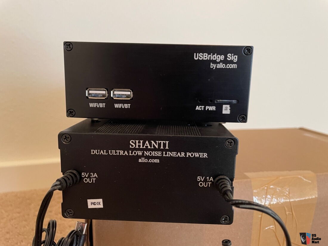 Allo USBridge Signature Player with Shanti 5v Linear Power Supply (LPS ...