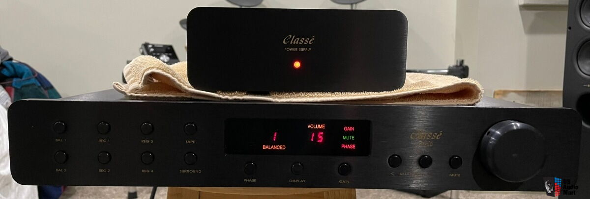 Classe Audio CP-60 Preamplifier with Remote and External Power Supply ...