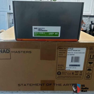 NAD Masters Series M12 Direct Digital Stereo Preamp & DAC w/4K HDMI ...