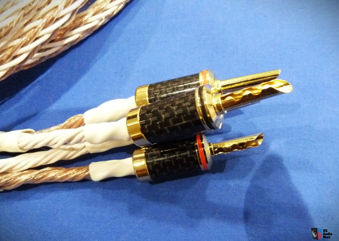 Speaker Cables Ultra Pure Copper OCC 8TC 8ft Pair Photo 4173487 US