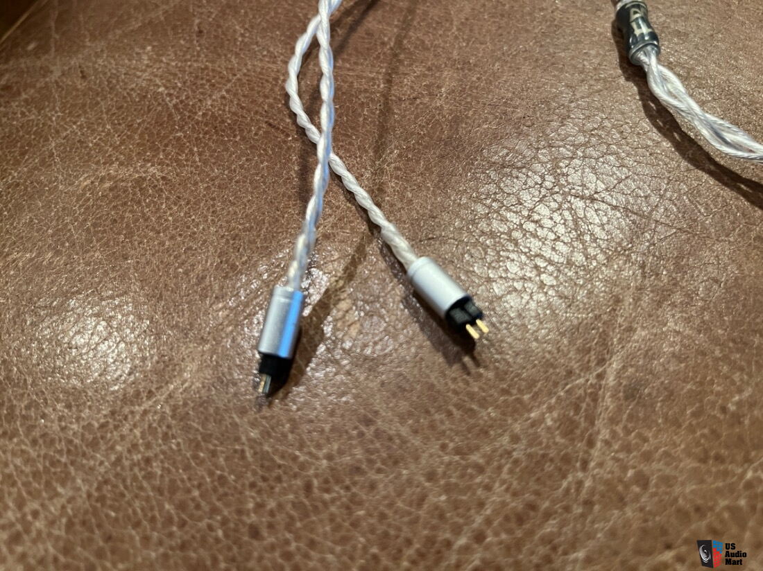 MSRP $300 Audeze Ted Allen Pure Silver, Carbon headphone cable, 5ft ...
