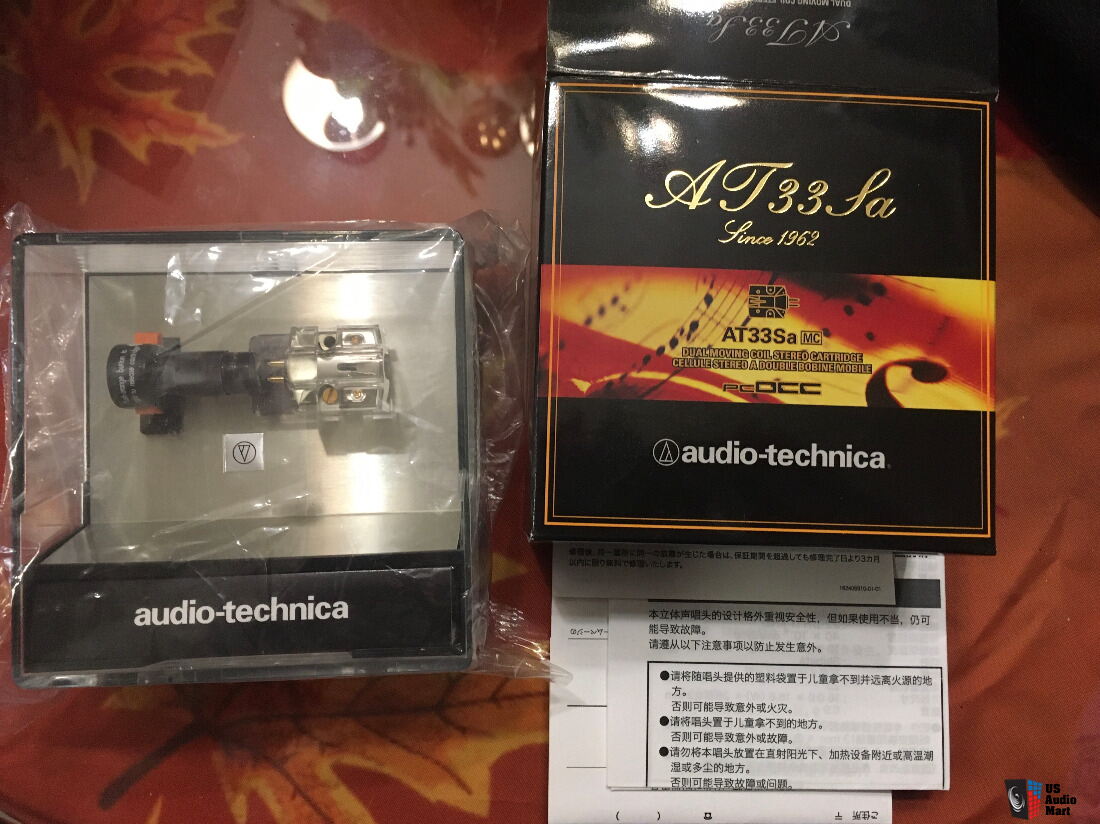 Audio Technica AT33SA Shibata moving coil Like New 58 hours Photo ...