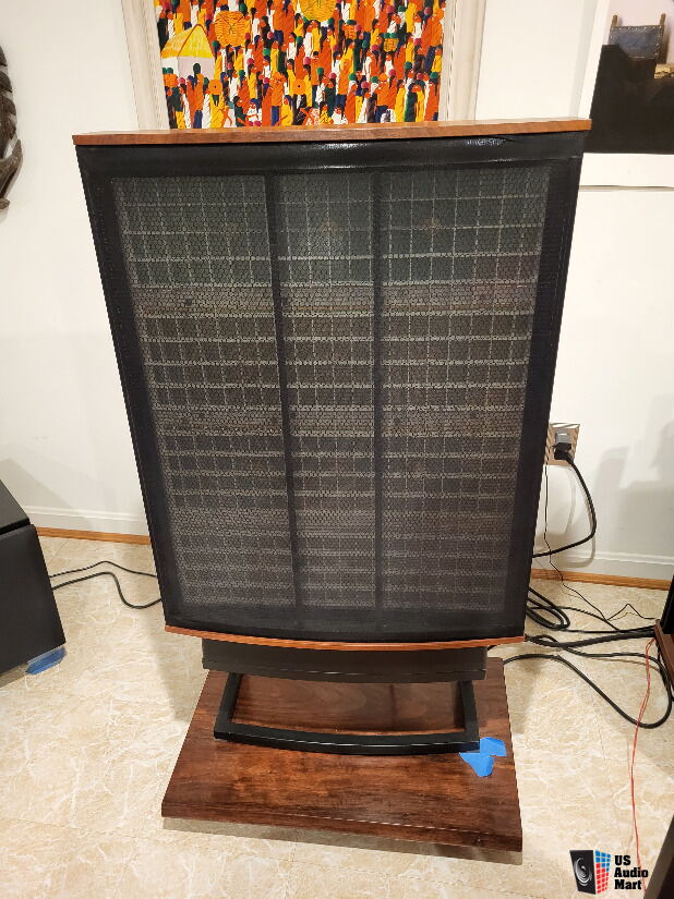 One Pair Electrostatic-Solutions Rebuilt/Modified Quad ESL-63s w/ Stand ...