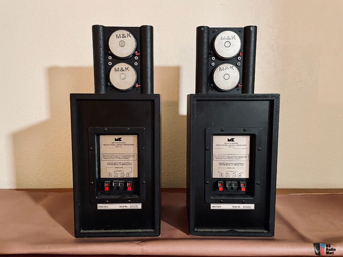 M&K / Miller & Kreisel 2.1 Stereo Setup - Satellites (SX-4) & Subwoofer ...