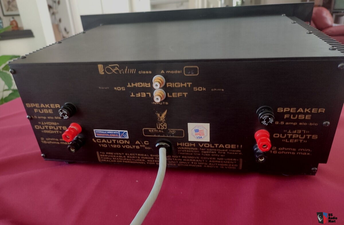 Bedini 100/100 Class A amplifier Photo #4197181 - Canuck Audio Mart